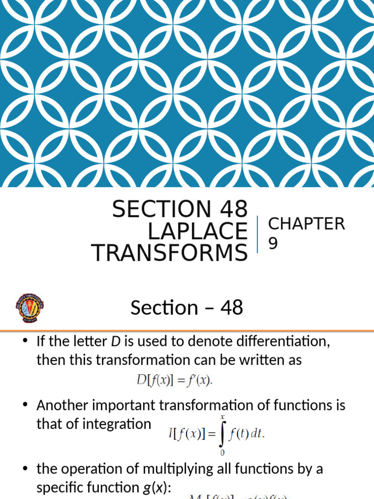 Chapter - 9 (Laplace Transforms) | PDF | Laplace Transform | Integral