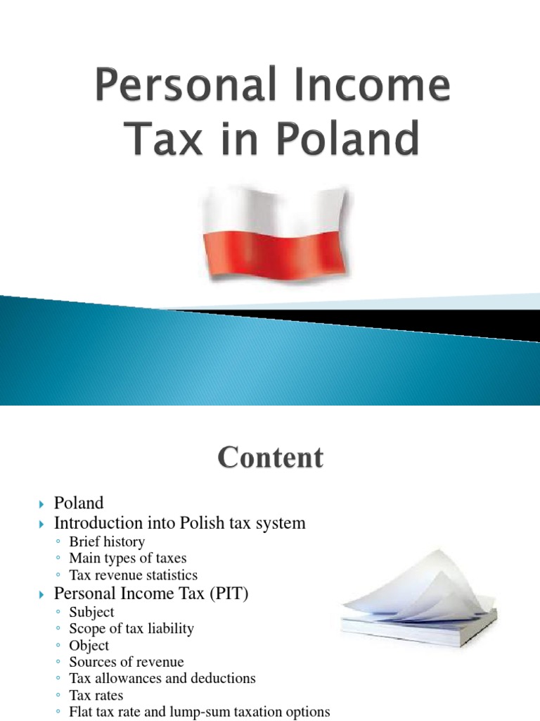 Overview of Poland's Income Tax System | PDF | Flat Tax | Value Added Tax