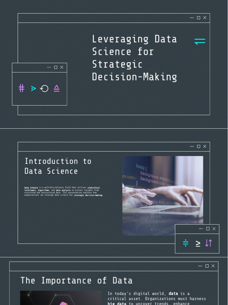 Slidesgo Leveraging Data Science For Strategic Decision Making 202410200538545GaM | PDF