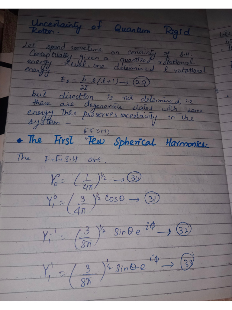 Uncertainty of Quantum Rigid Rotor | PDF