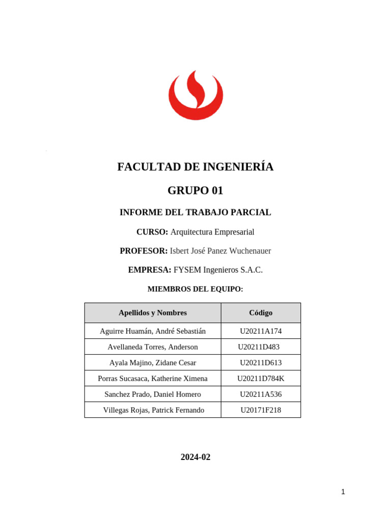 Trabajo Final AE SS72 FYSEM Ingenieros S.a.C | PDF | Análisis FODA ...