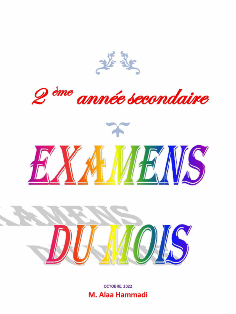 2ème Année Secondaire | PDF