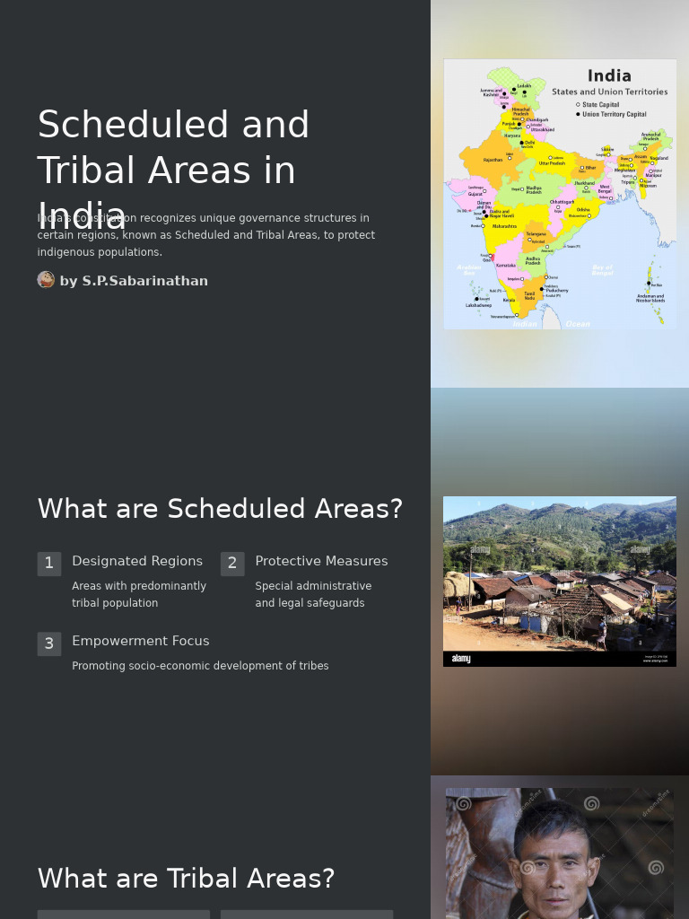 Scheduled and Tribal Areas in India | PDF
