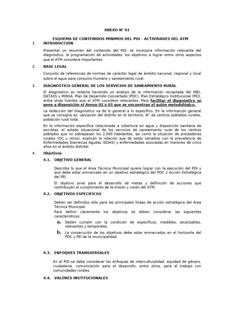 Estructura POI_2025 (1) | PDF