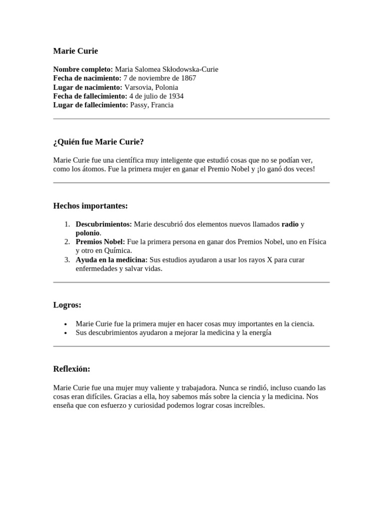 Marie Curie | PDF