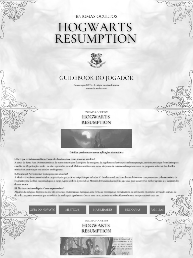 Hogwarts Resumption Guidebook | PDF
