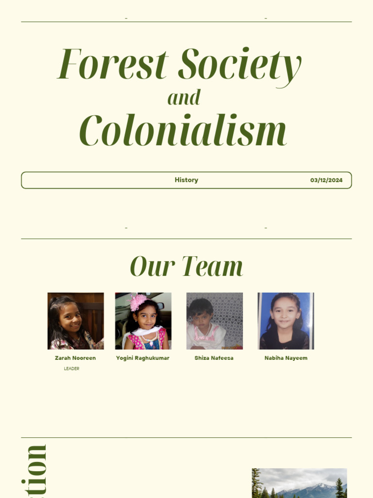 Forest Society and Colonialism | PDF | Deforestation | Forests