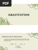 Gravitation Class11 Formulas | PDF