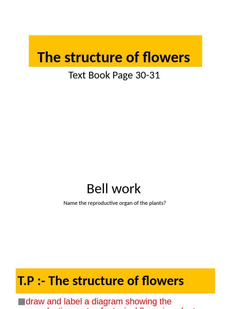 The structure of flowers | PDF