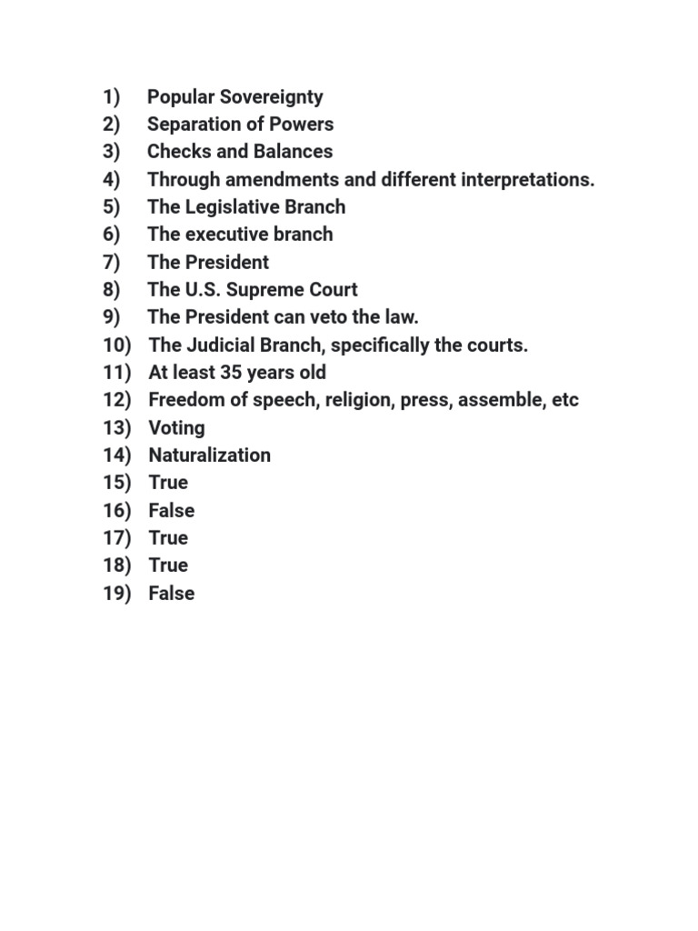 Answer Key To Chapter 8 Review | PDF
