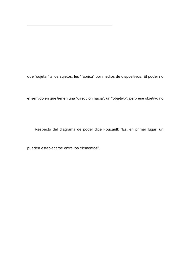 El Concepto de Poder Segun Michael Foucault | PDF
