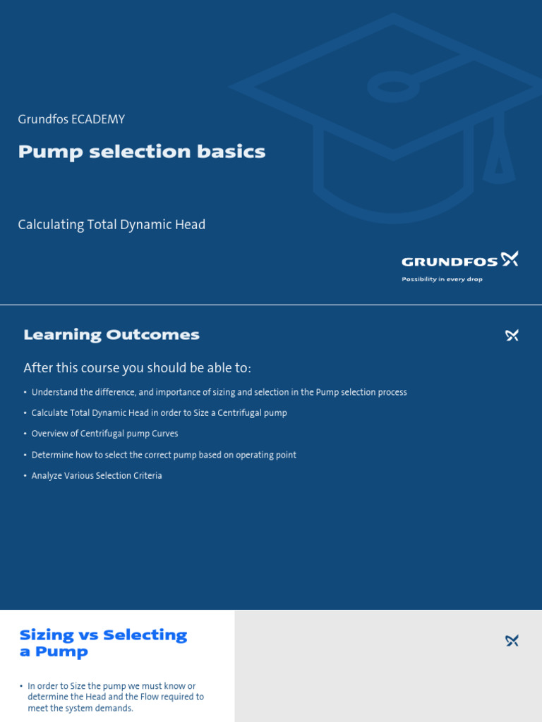 Grundfos Calculating Total Dynamic Head | PDF | Pump | Pressure