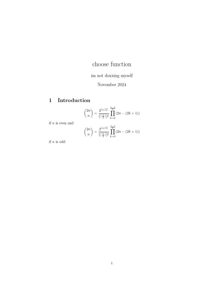 Choose Function 4 Pdf