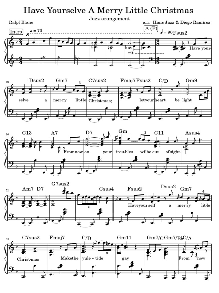 Have Yourself A Merry Little Christmas | PDF | Songs Written