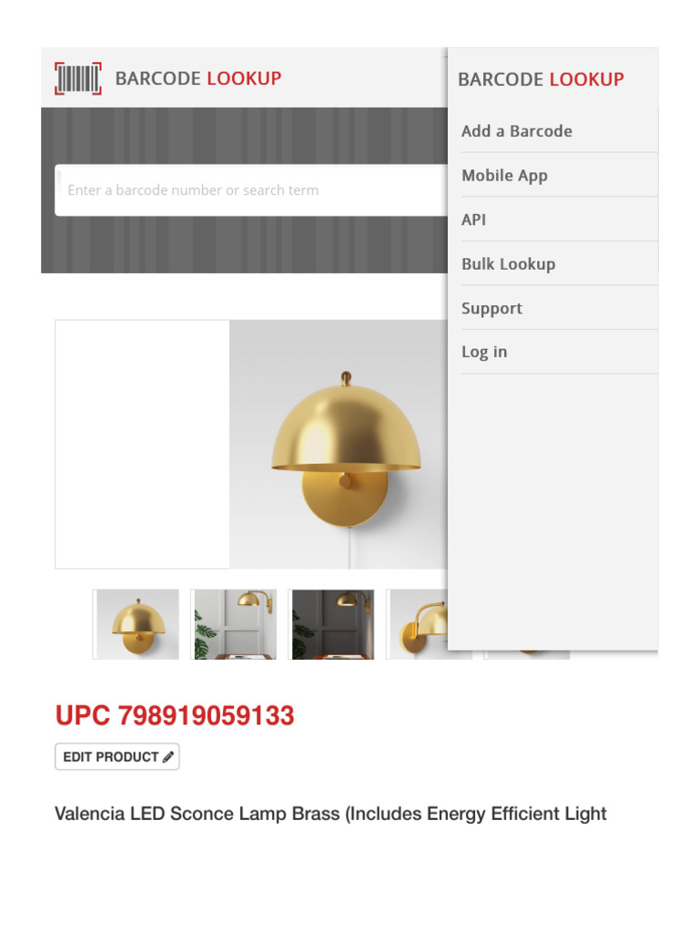 UPC 798919059133 - Barcode Lookup | PDF | Computer Data | Light