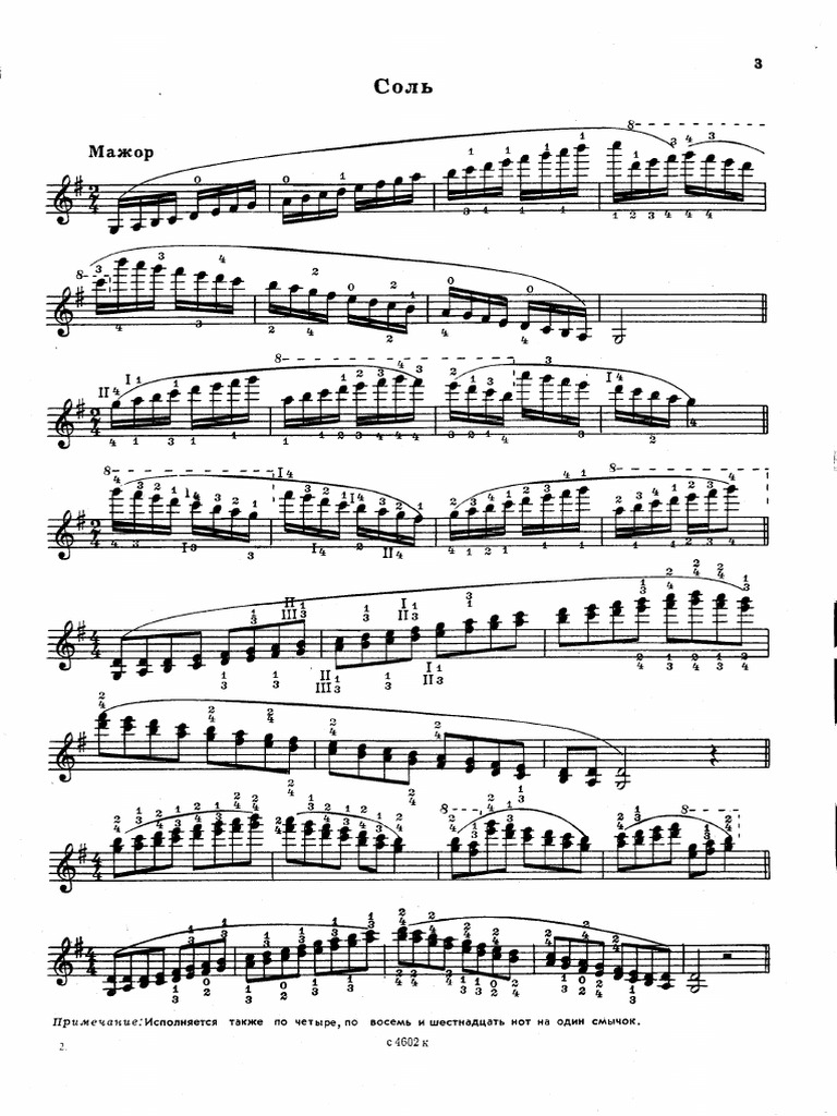 Gilels E. Scales Arpeggio For Violin | PDF