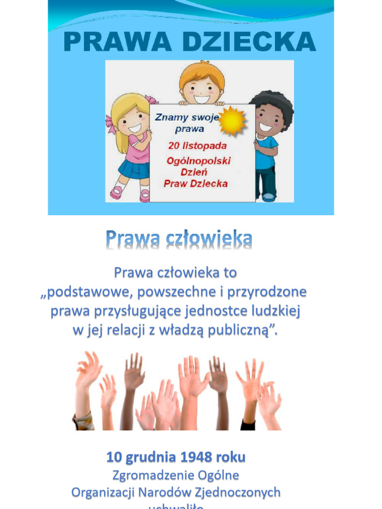 Prawa Dziecka-2 Prezentacja | PDF