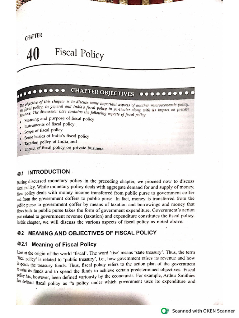 Fiscal Policy | PDF