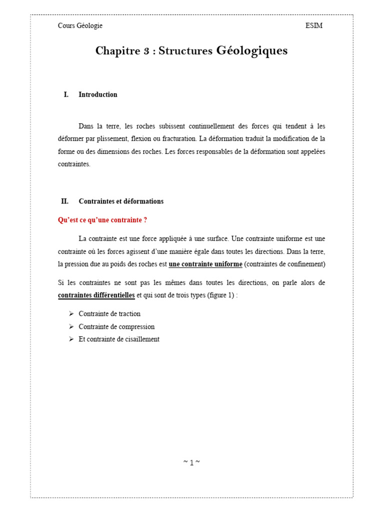 Structures Géologiques | PDF | Faille (Géologie) | Sciences physiques