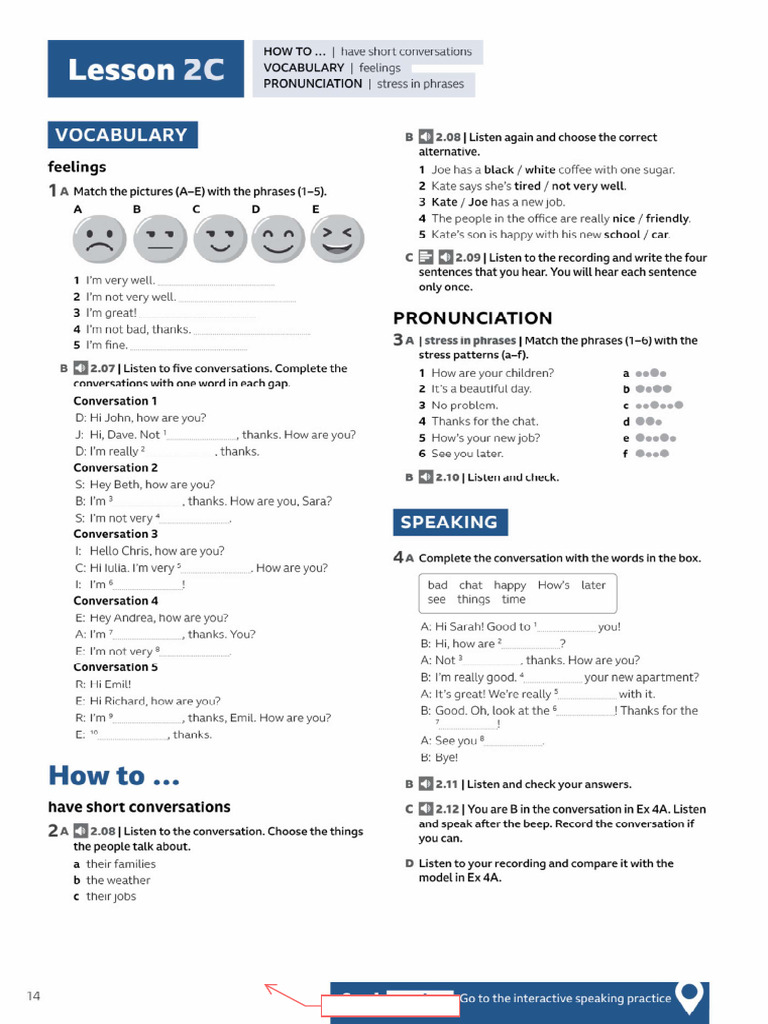 Workbook 2b&c&d&review | PDF