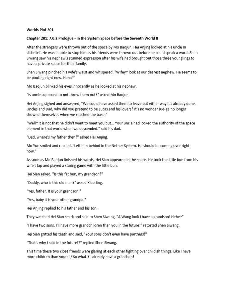 Worlds Plot 201-210 | PDF