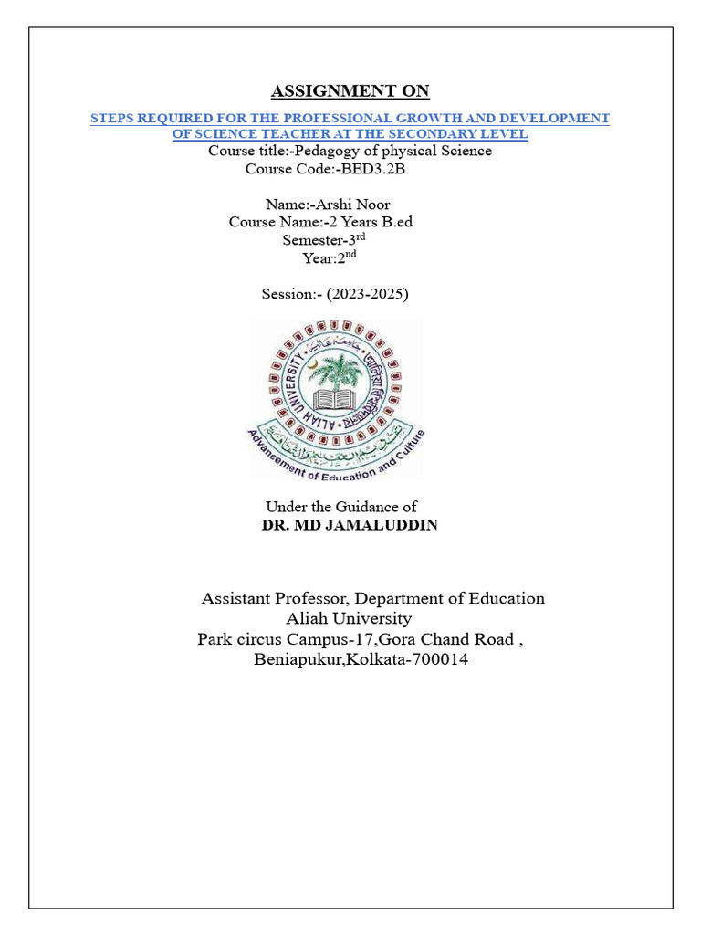 Assignment Frontpage | PDF