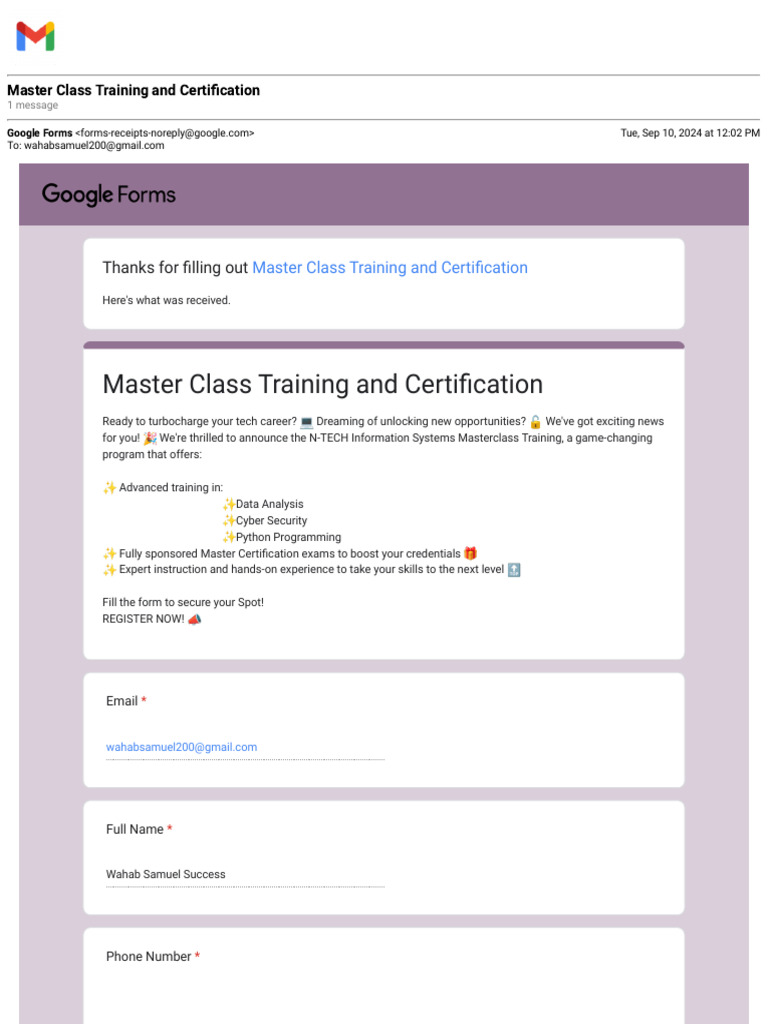 Gmail Certification Master Class | PDF