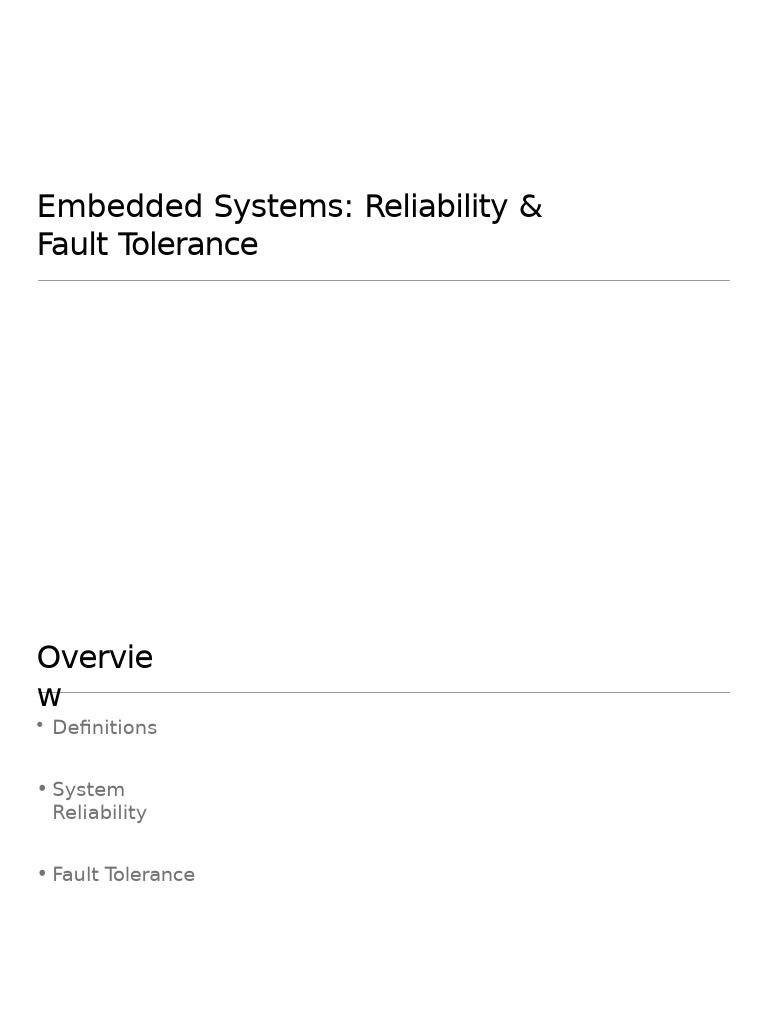 7.fault Tolerance | PDF | Reliability Engineering | Fault Tolerance