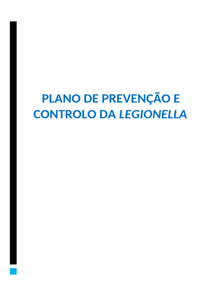 Plano de Prevenção da Legionella | PDF