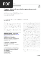 Computer Vision Syndrome Questionnaire | PDF | Visual Perception ...