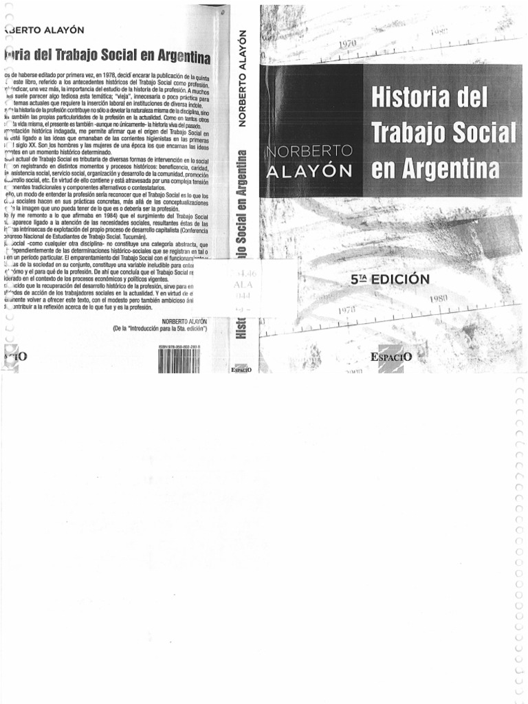 Alayon - Historia Del Trabajo Social en Argentina | PDF