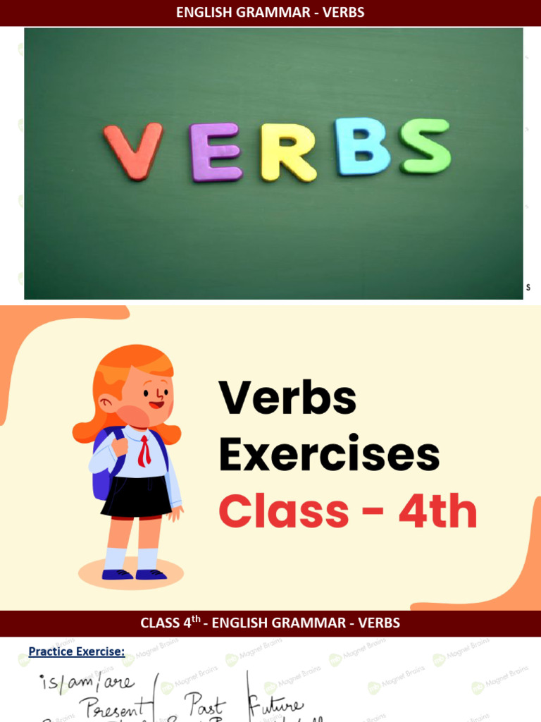09_English Grammar - Verbs - (Practice Exercise) | PDF | English ...