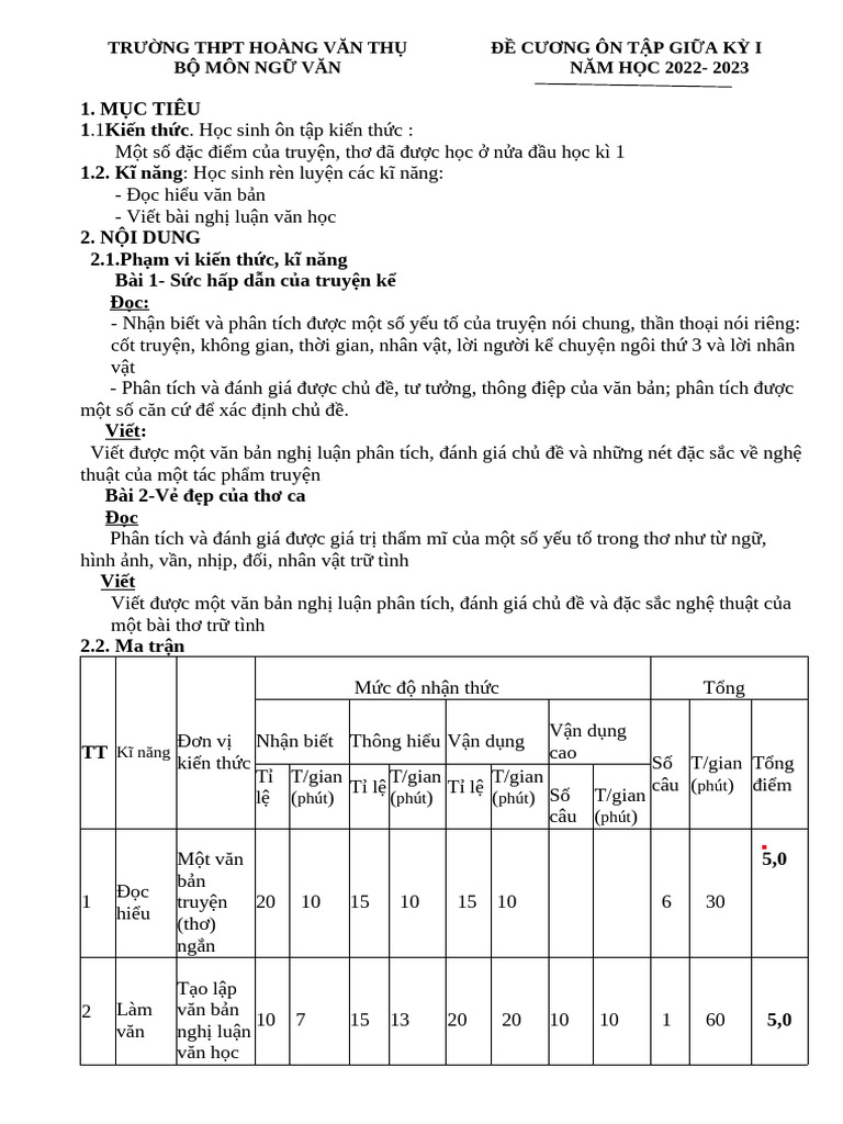 DE CUONG VAN 10 HVT 235f0 38f9c | PDF
