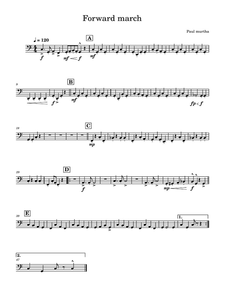 Forward_march basse sib | PDF