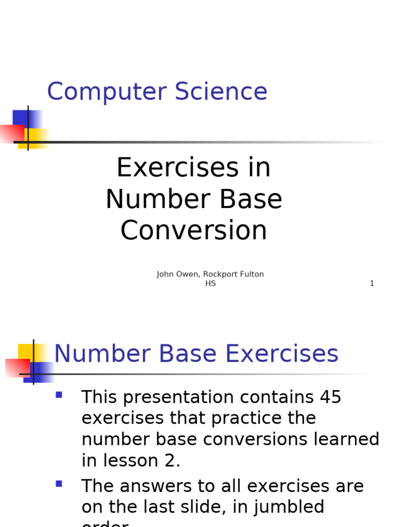 ap08_cs_NumBaseUnit_exercises | PDF | Computing | Computer Science