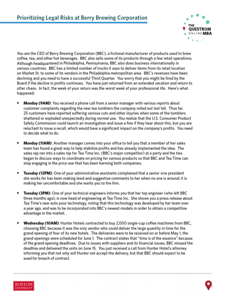 Ahouandjinou Codjo Wk7 BerryBrewing | PDF