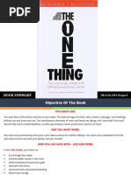 The One Thing by Gary Keller and Jay Papasan | PDF
