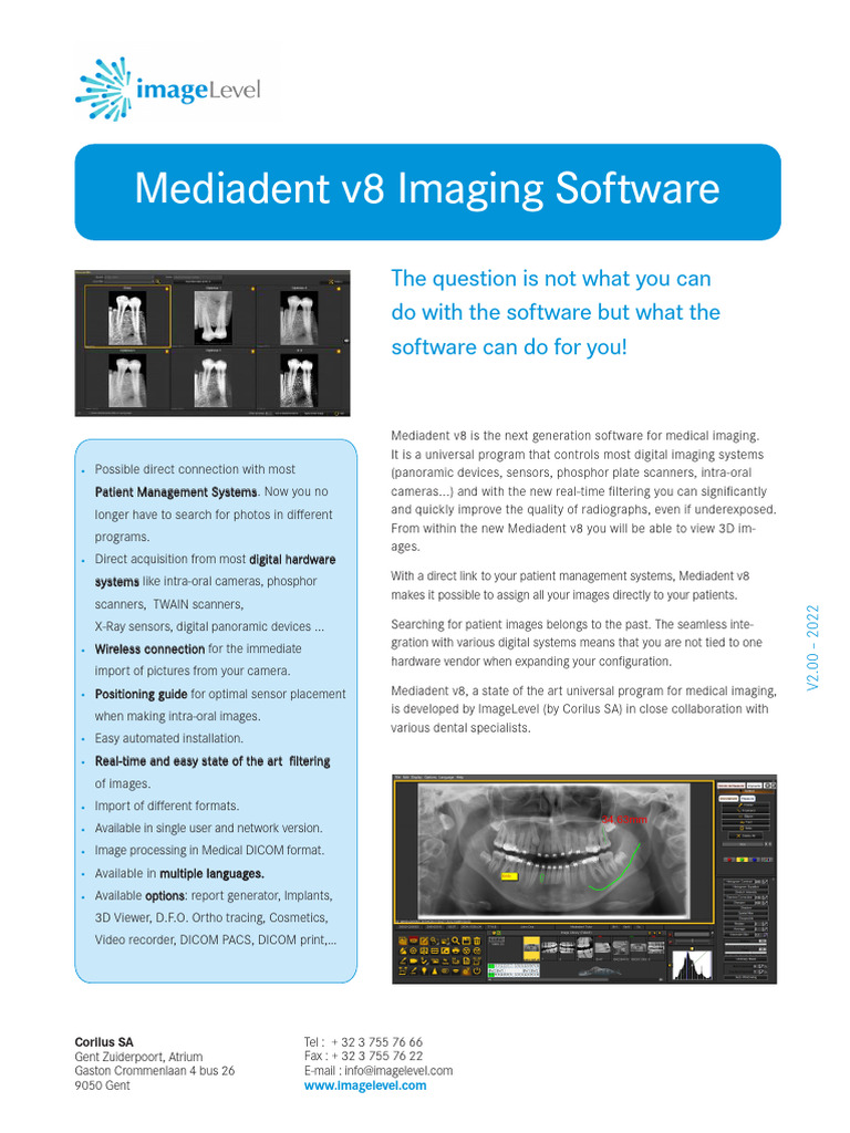 Mediadent V8 EN - 2022 - v2 | PDF | Image Scanner | Digital Imaging