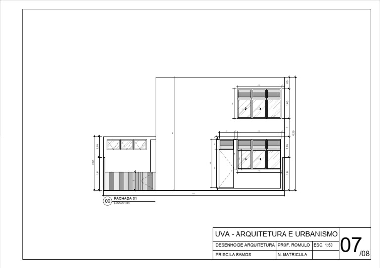 Prancha 07 - 08 Fachada | PDF