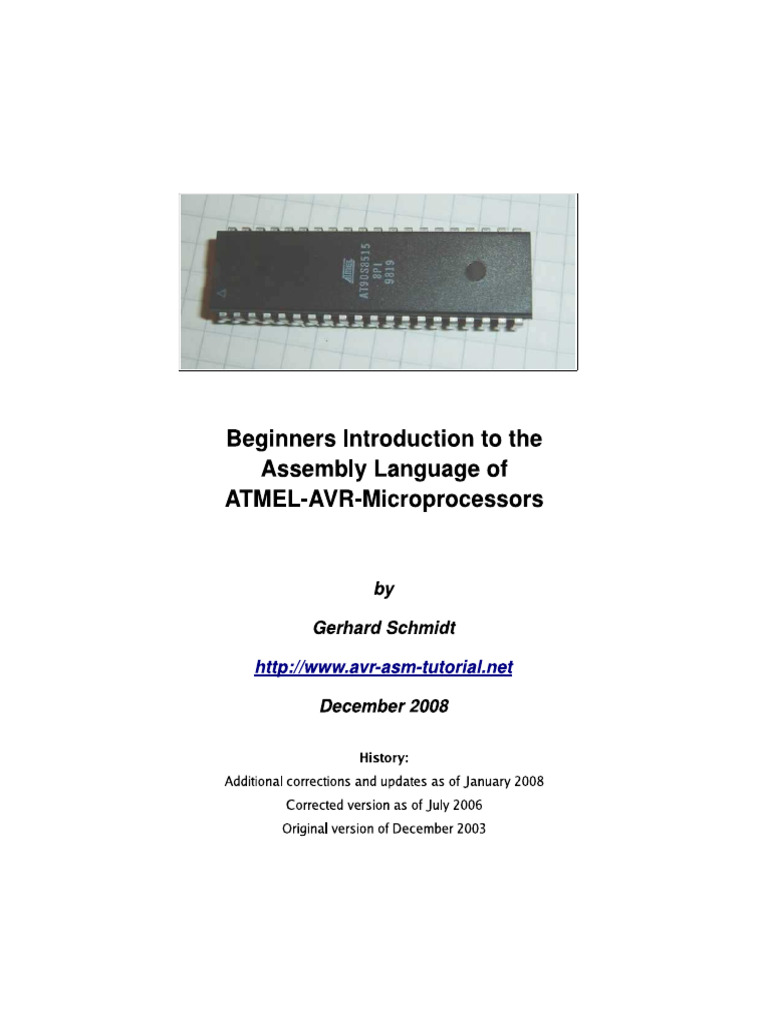 Beginners Introduction To The Assembly Language of ATMEL AVR Microprocessors - Why Learning ...