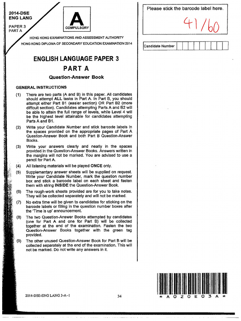 Part A - Question-Answer Book | PDF