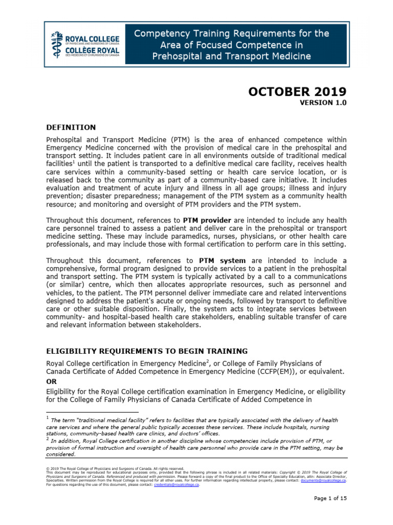 Prehospital Transport Medicine Afc CTR e | PDF | Emergency Medical ...