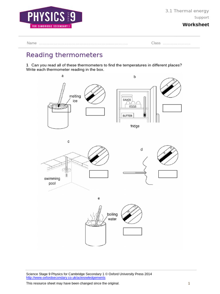 H.W Reading Thermometers | PDF