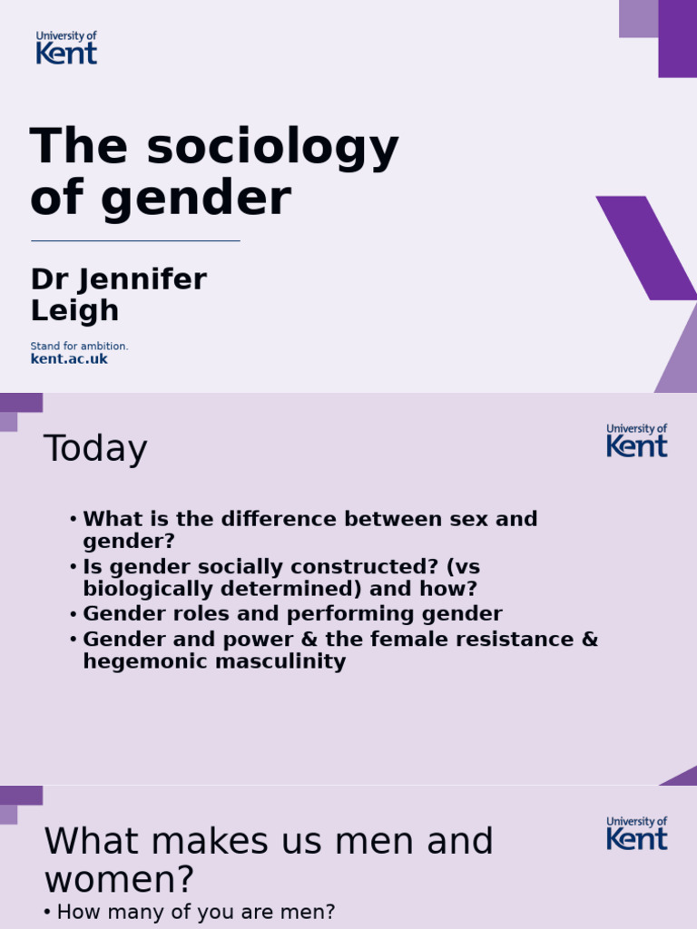 Understanding Gender: Social Constructs and Roles | PDF | Gender ...