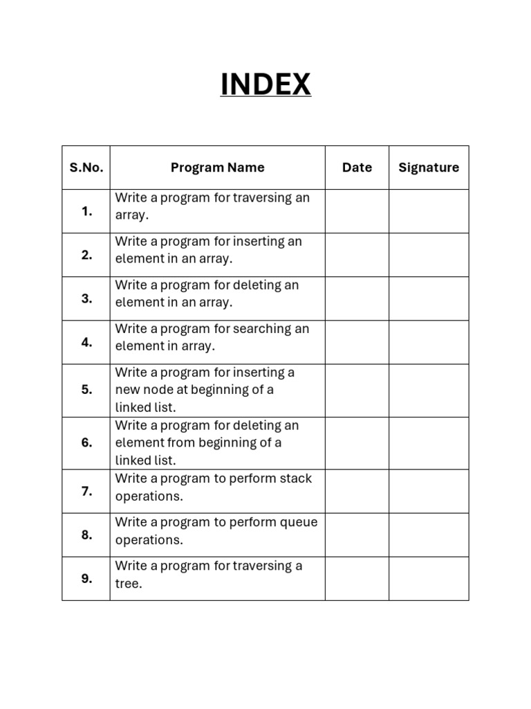 Lab Index | PDF