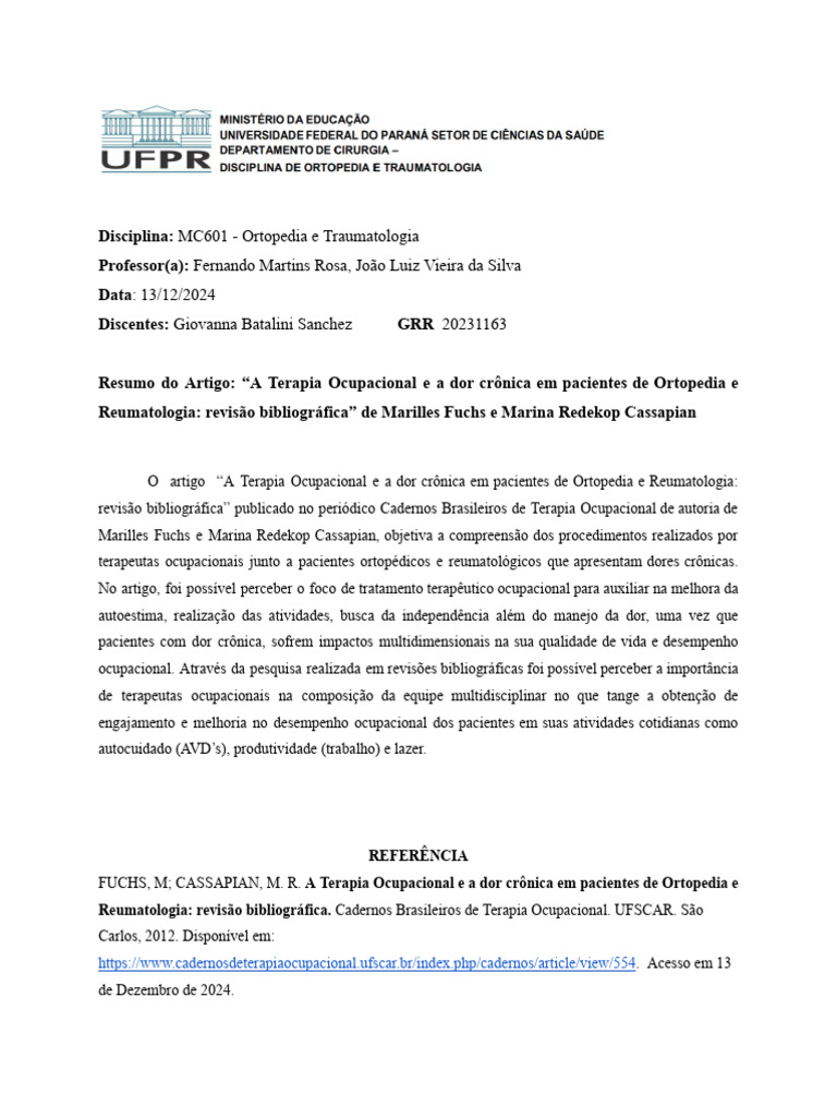 Artigo Orto 2° Bimestre | PDF