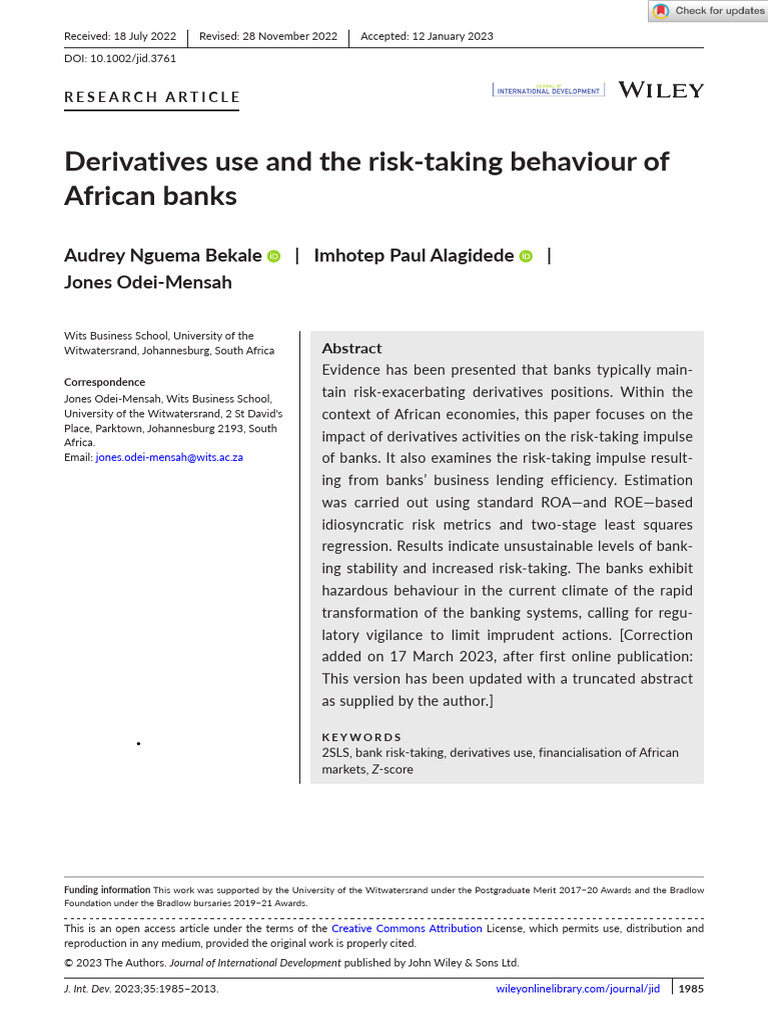Projet Risque | PDF | Derivative (Finance) | Risk