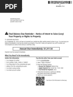 Form 4490 (Proof of Claim) | PDF | Tax Lien | Internal Revenue Service