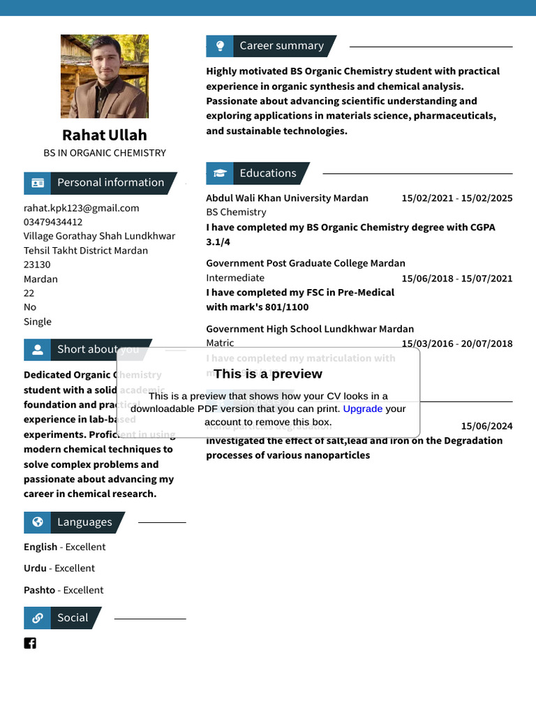rahat-new-cv (2) (1) | PDF | Materials Science | Materials