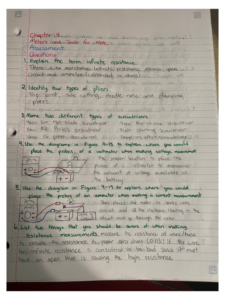 Chapter 4 Meters and Tools for HVAC Part 1 | PDF
